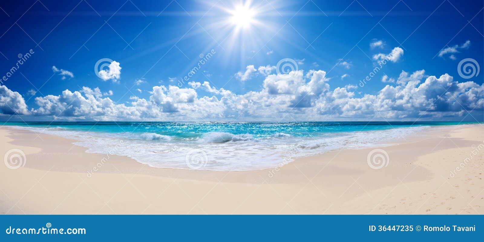 Tropischer Strand und Meer stockbild. Bild von nave, sommer - 36447235