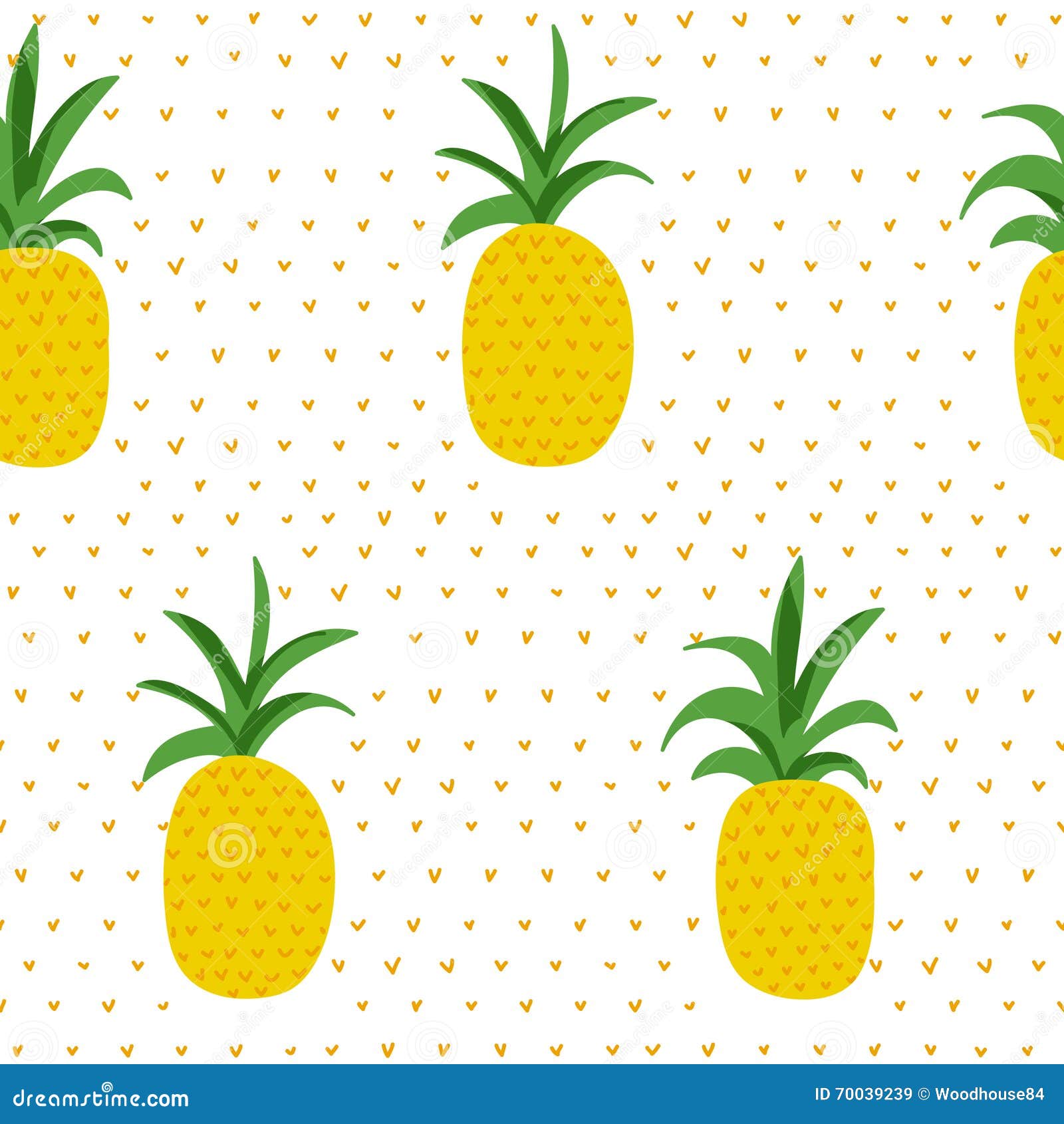 Tropisches Muster Ananas-Retro- Hintergrund Vektor Abbildung ...