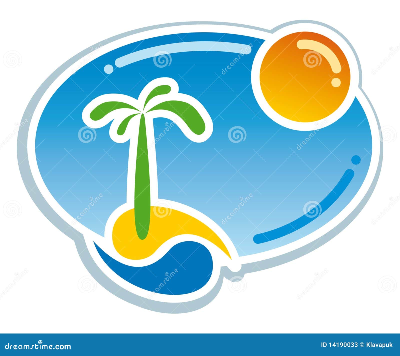Tropisches Symbol vektor abbildung. Illustration von sonne - 14190033