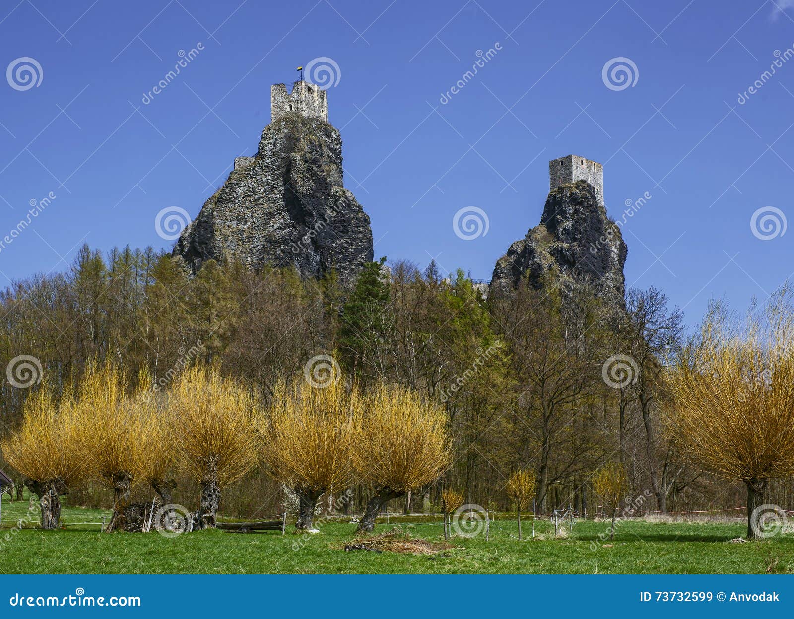 Trosky castle stock image. Image of landscape, ages, historical - 73732599