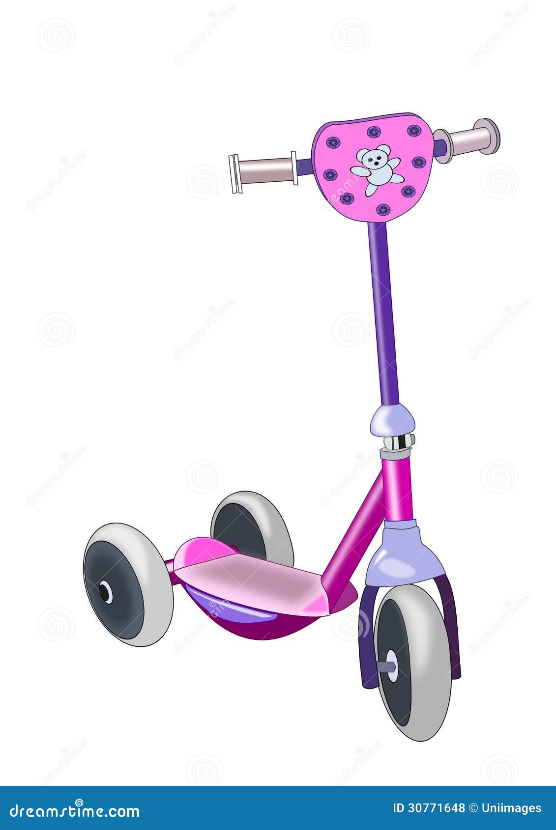 "trotinette" ilustração stock. Ilustração de cartoon - 30771648