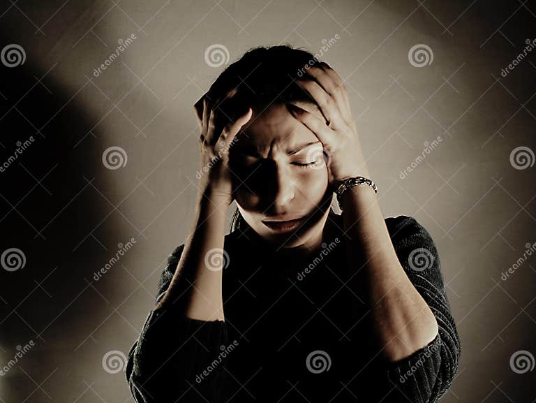 Trouble stock image. Image of trouble, depressed, drama - 1619465