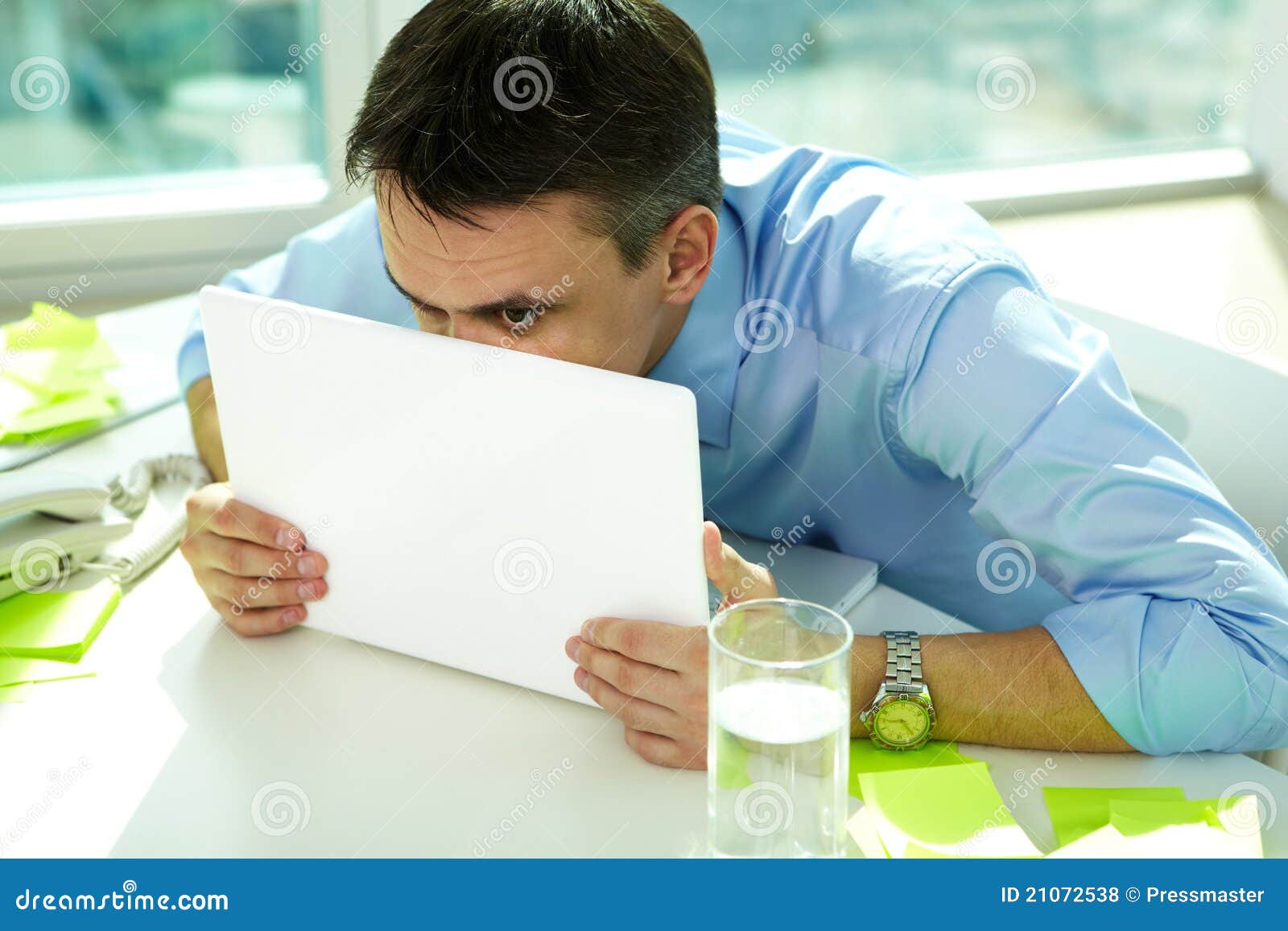 In trouble stock photo. Image of modern, laptop, masculine - 21072538