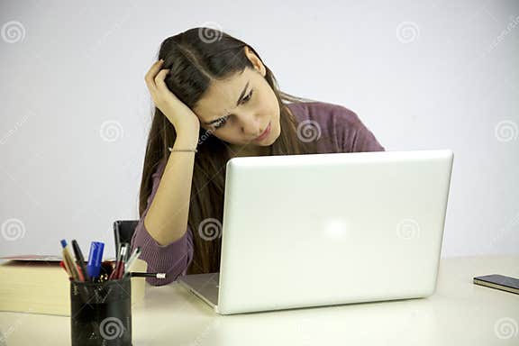 Trouble during study stock photo. Image of pain, office - 37651880