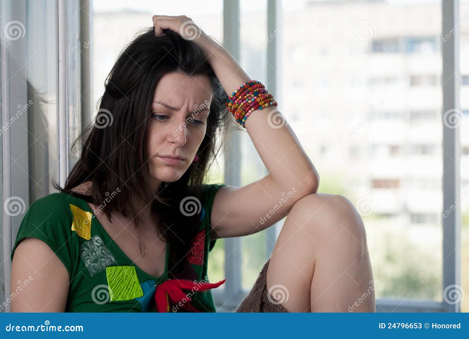 Trouble thoughts stock image. Image of concerned, light - 24796653