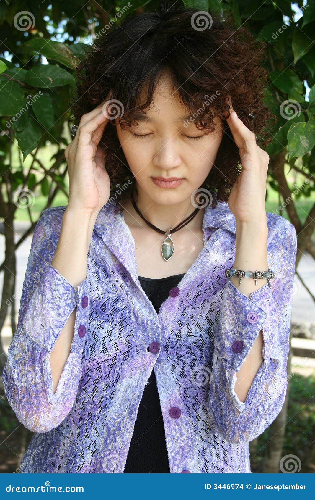 Trouble woman stock photo. Image of face, psychiatric - 3446974