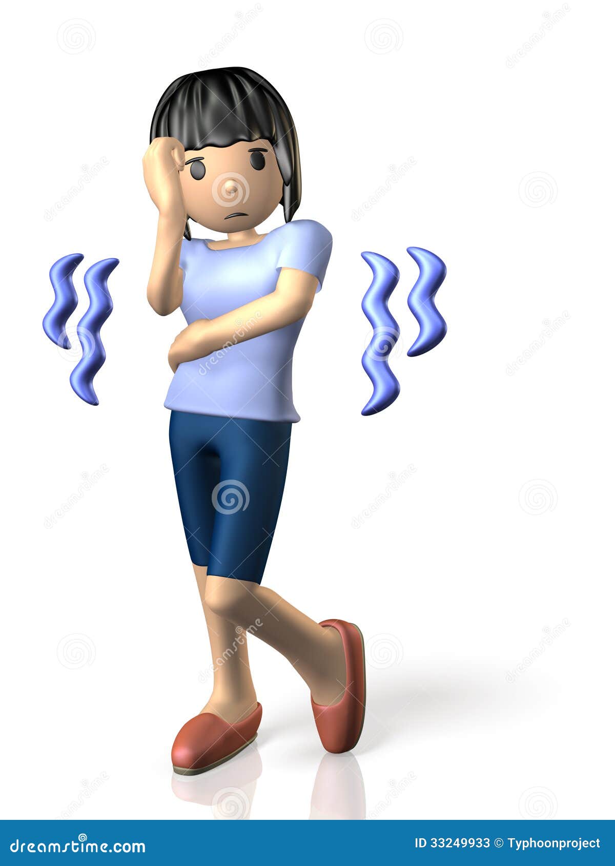 Poor circulation. stock illustration. Illustration of cool - 33249933