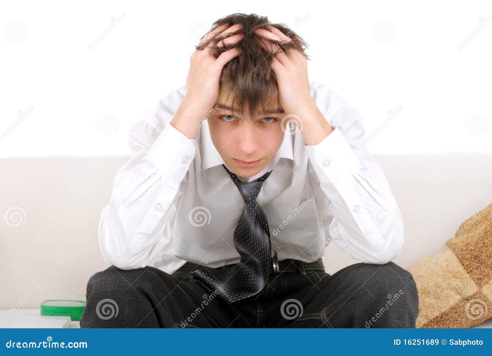 Troubled teenager stock image. Image of grasp, caucasian - 16251689