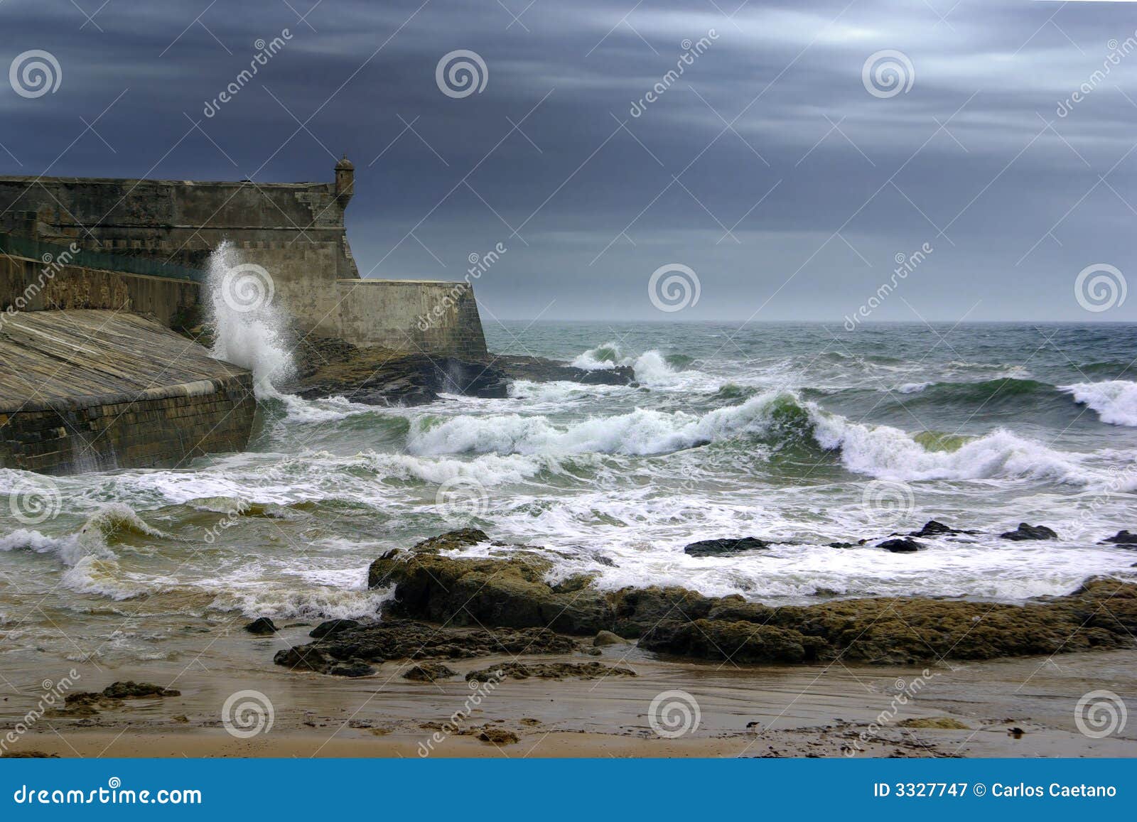 Troubled Waters stock image. Image of season, seaside - 3327747