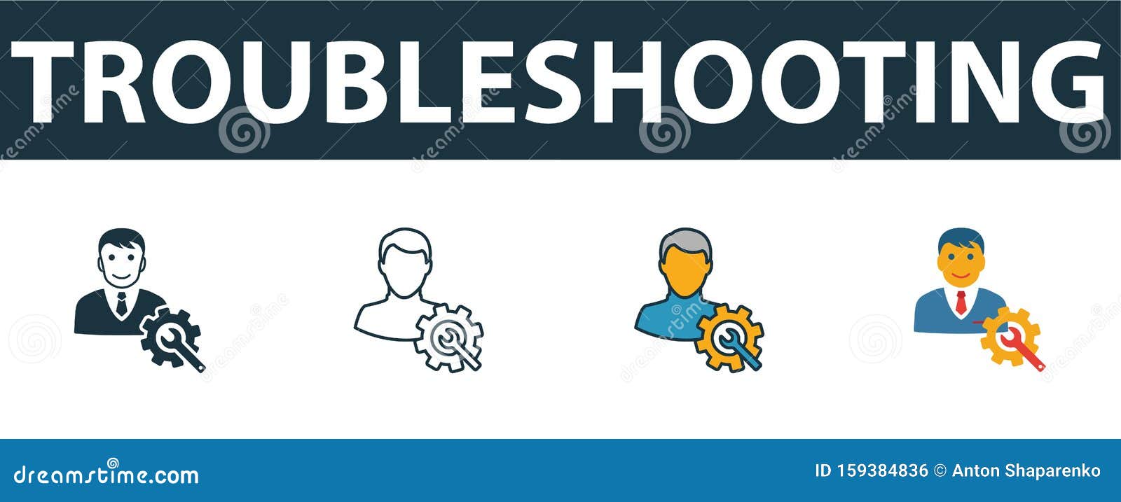 Troubleshooting Icon Set. Premium Symbol in Different Styles from ...