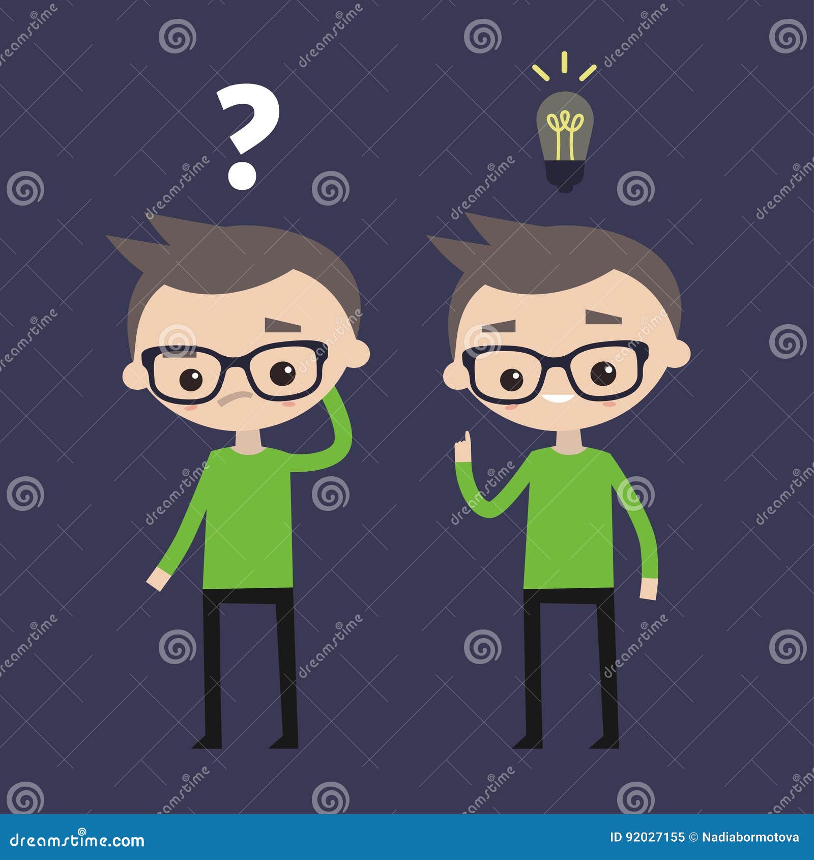 Troubleshooting. Idea, Flat Illustration, Clip Art Stock Illustration ...