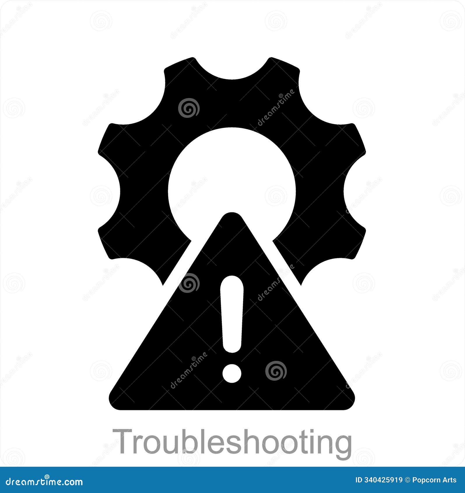 Troubleshooting and Maintenance Icon Concept Stock Illustration ...