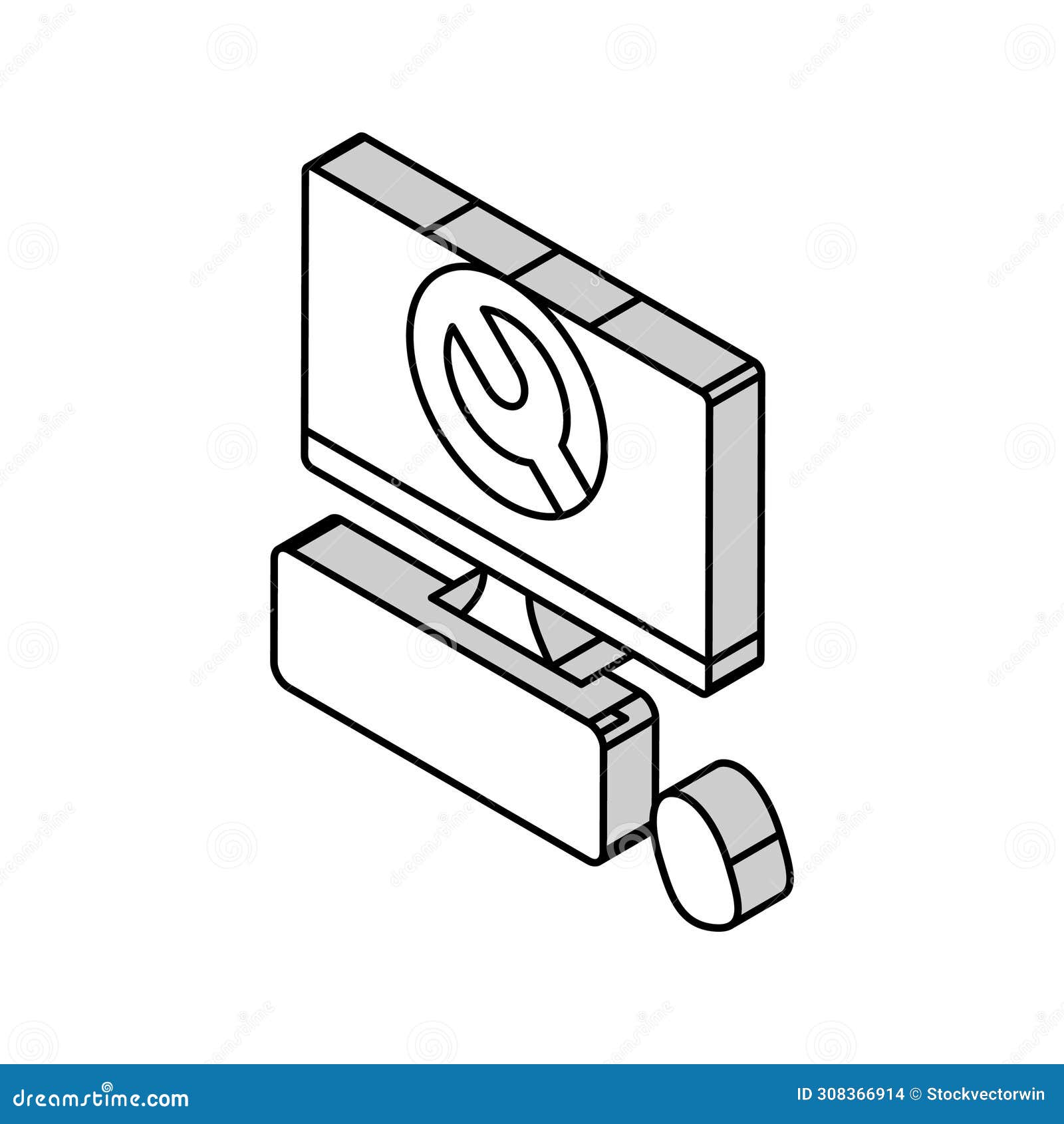 Troubleshooting Pc Repair Computer Isometric Icon Vector Illustration ... Troubleshooting Pc Repair Computer Isometric Icon Vector Illustration ...