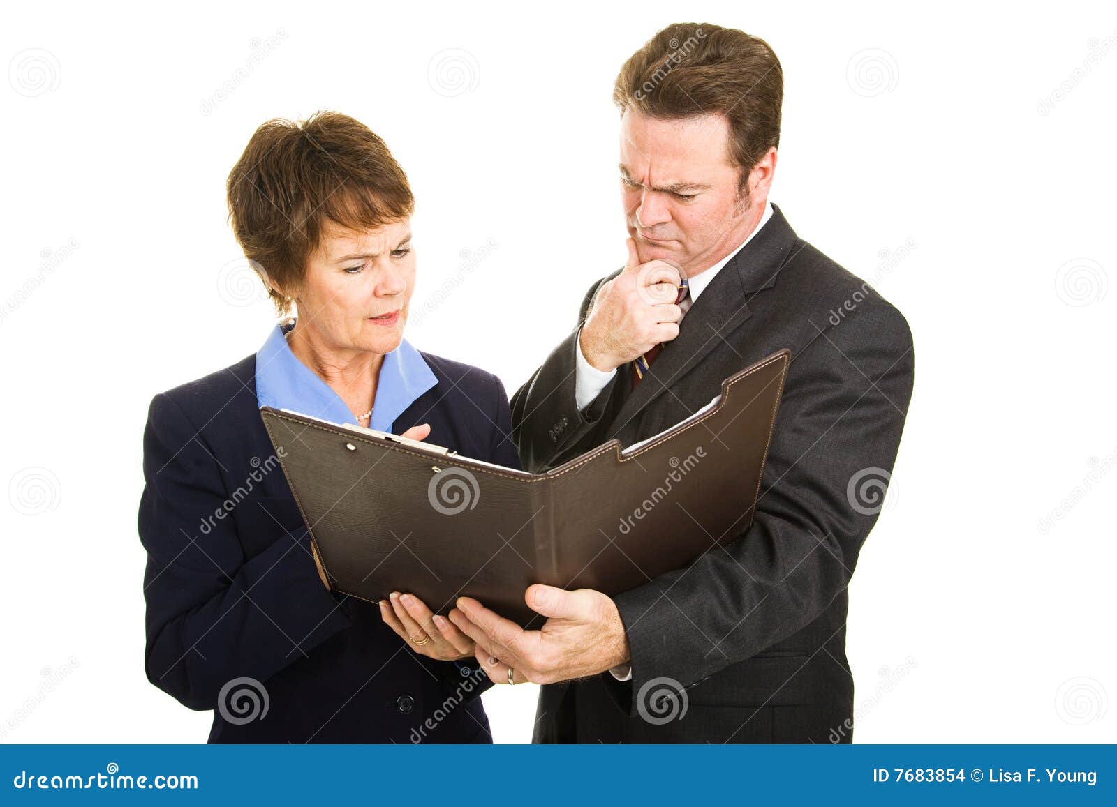 Troubling Business Report stock photo. Image of hair, businessman - 7683854