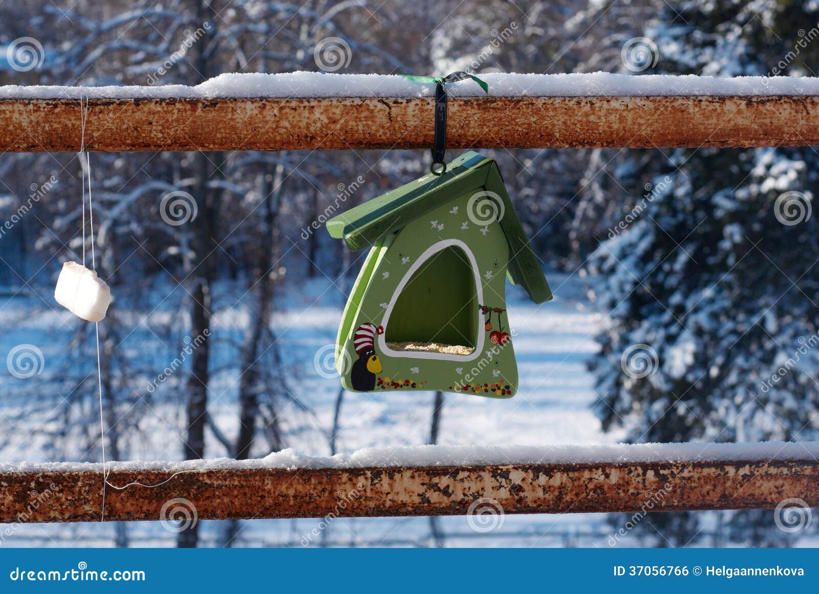 Trough for birds stock photo. Image of support, maintain - 37056766
