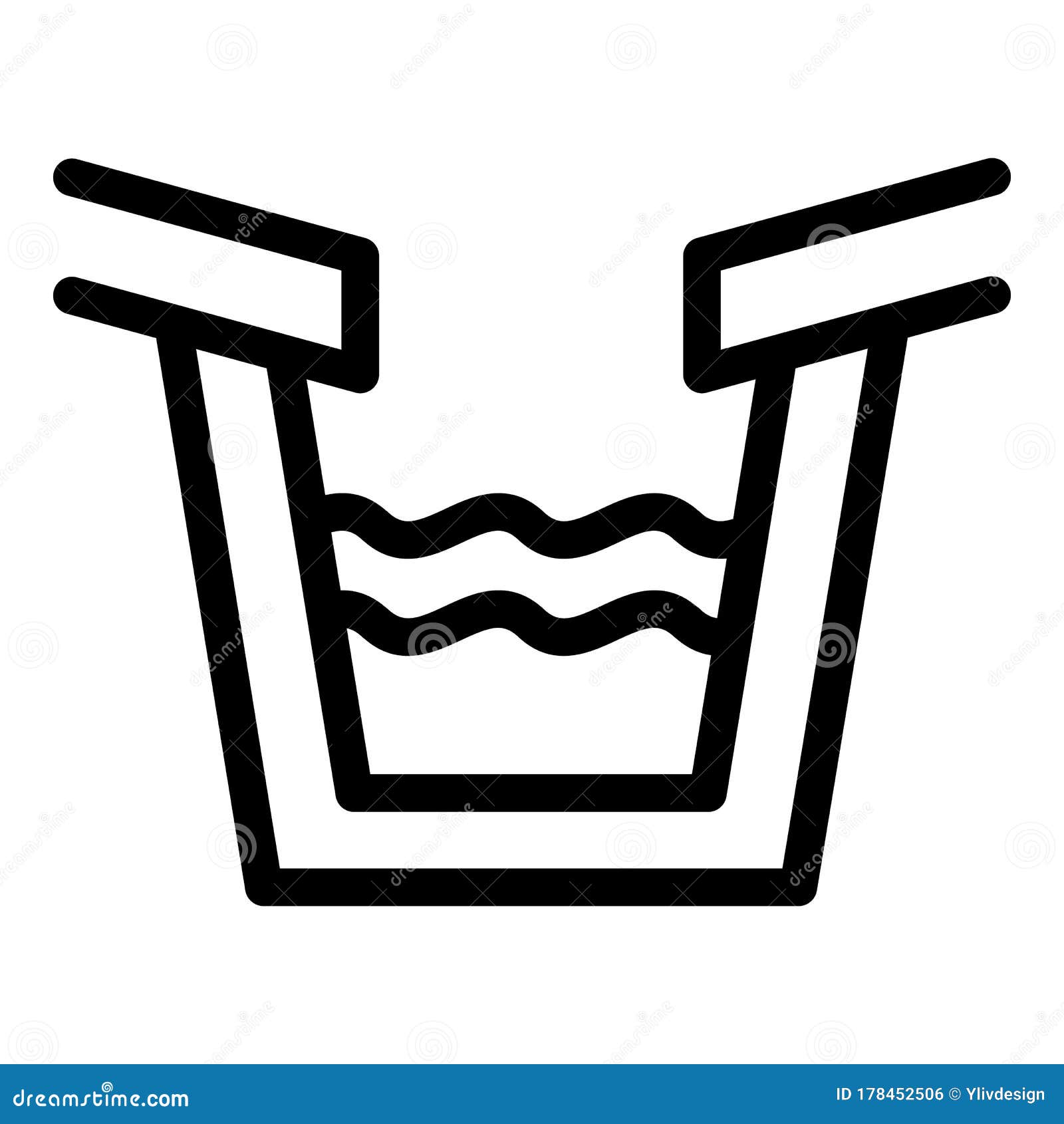 Trough Gutter Icon, Outline Style Stock Vector - Illustration of metal ...