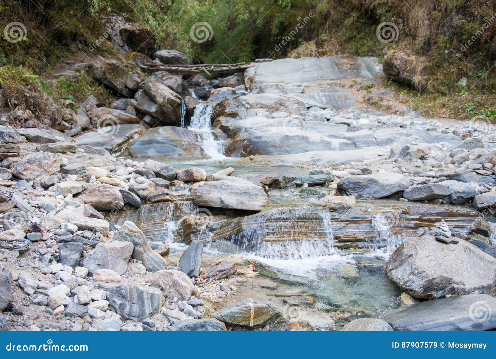 Trough from the River on Mountain Stock Image - Image of clear, tree ...
