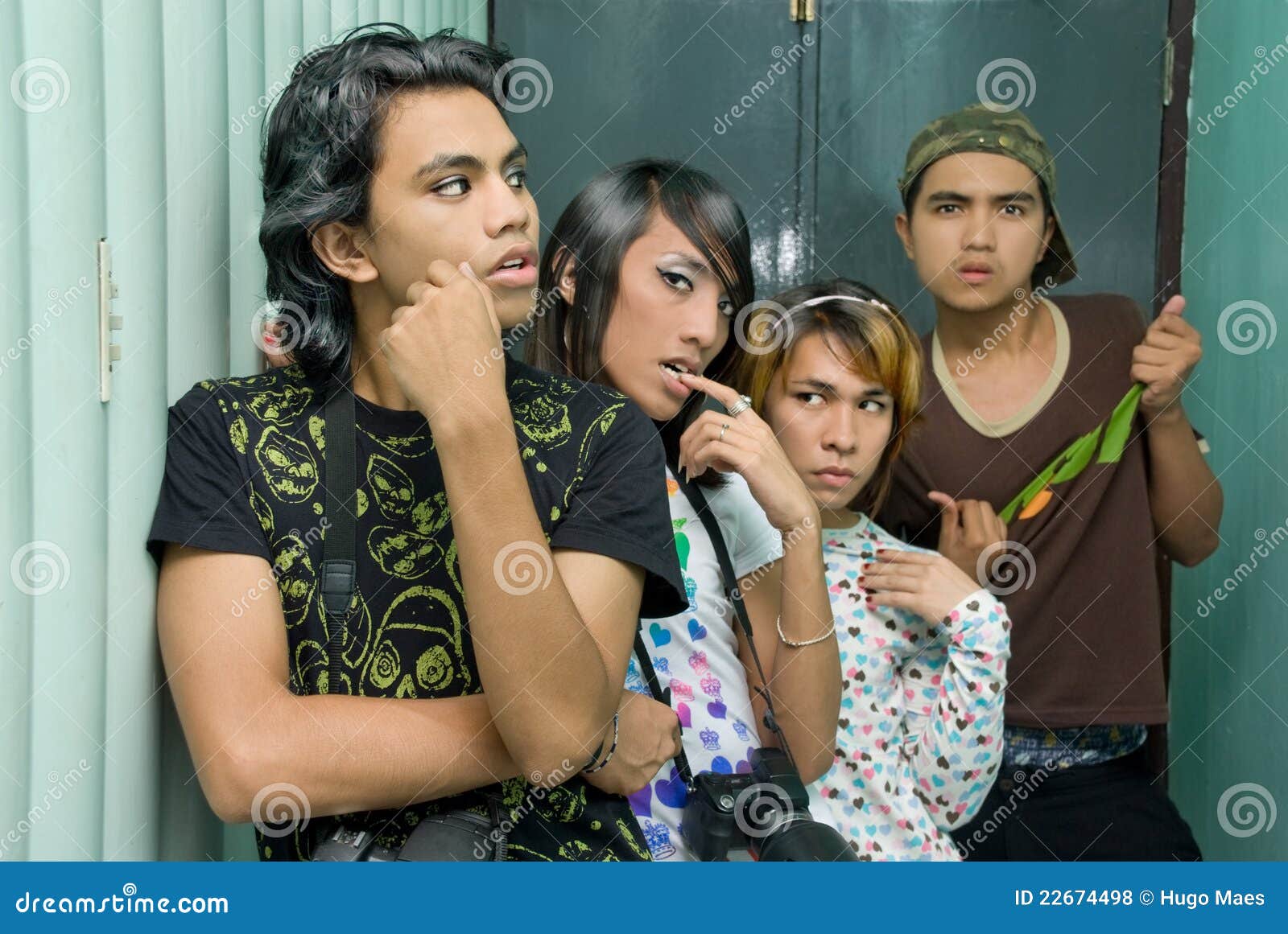 Troupe De L'adolescence Punke Photo stock - Image du lifestyle ...