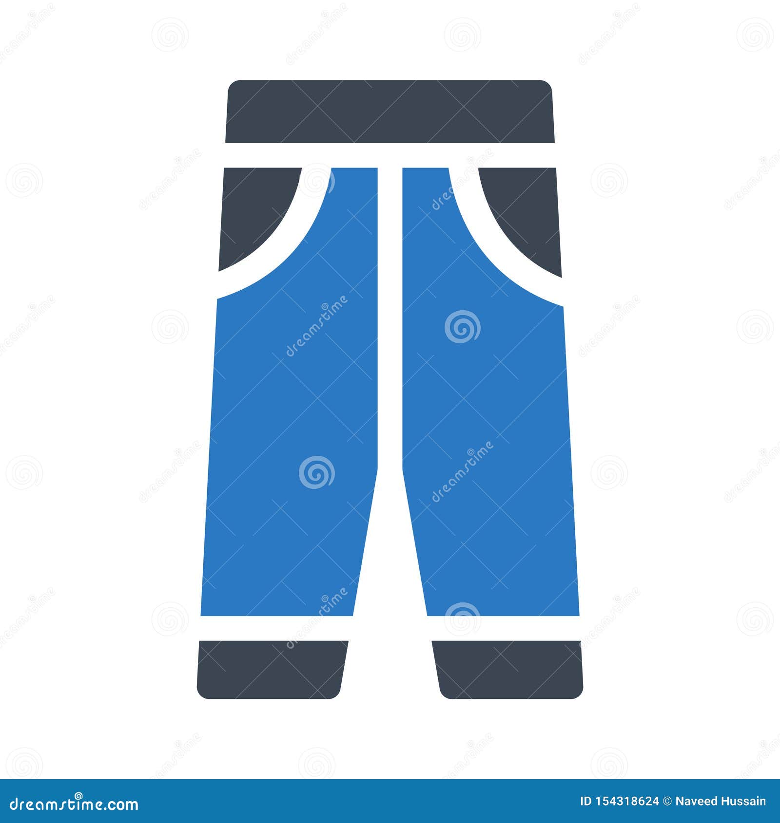 Trouser Glyph Colour Vector Icon Stock Vector - Illustration of jeans ...