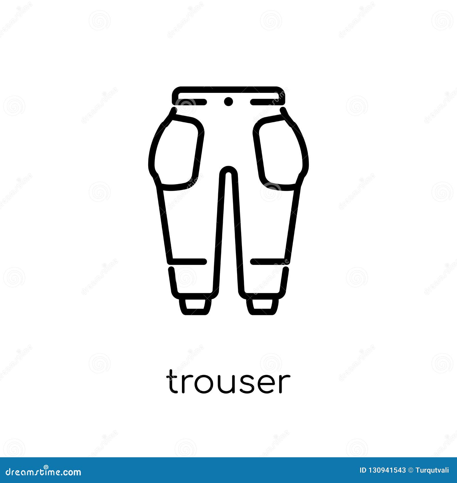 Trouser Icon from Clothes Collection. Stock Vector - Illustration of ...
