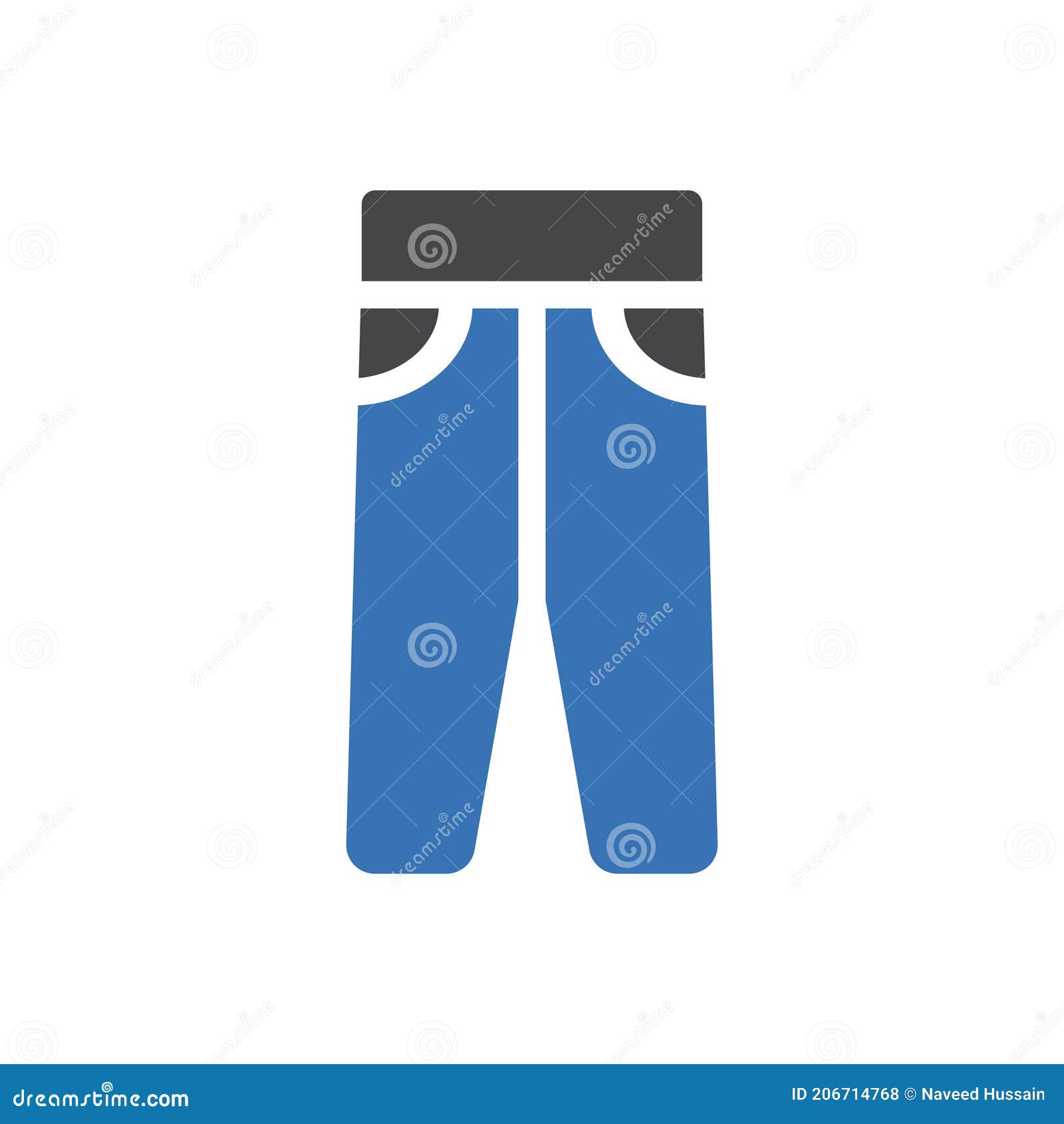 Trouser Vector Glyph Color Icon Stock Vector - Illustration of design ...