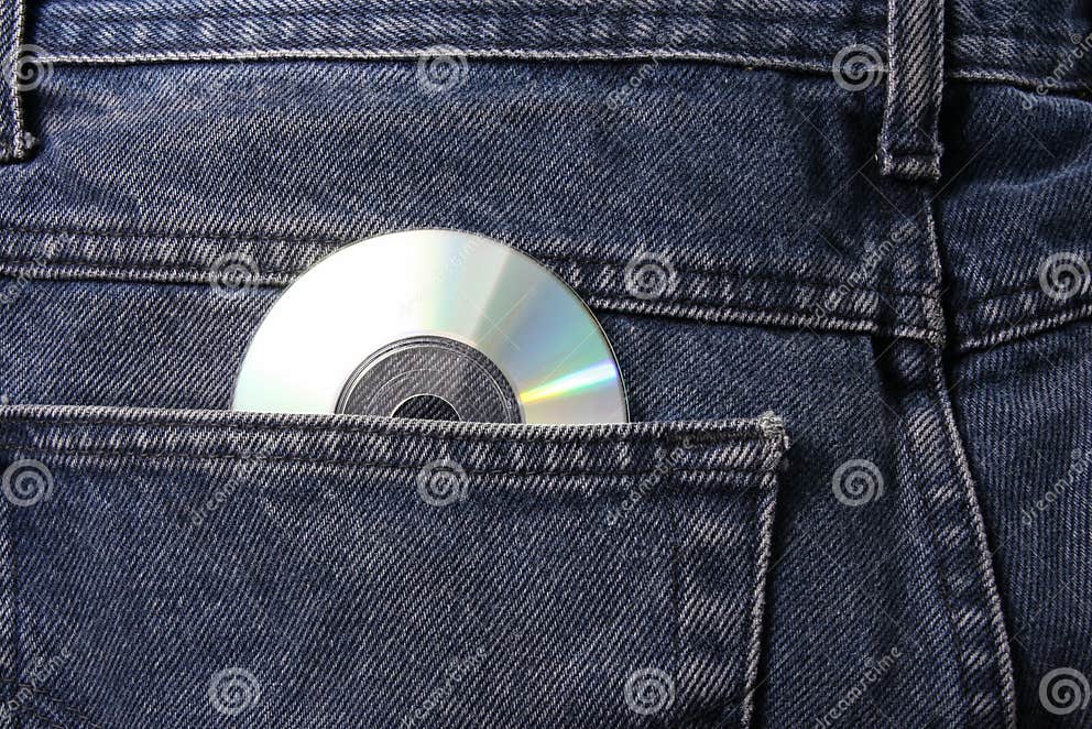 Trousers with cd stock image. Image of digital, media - 2968627