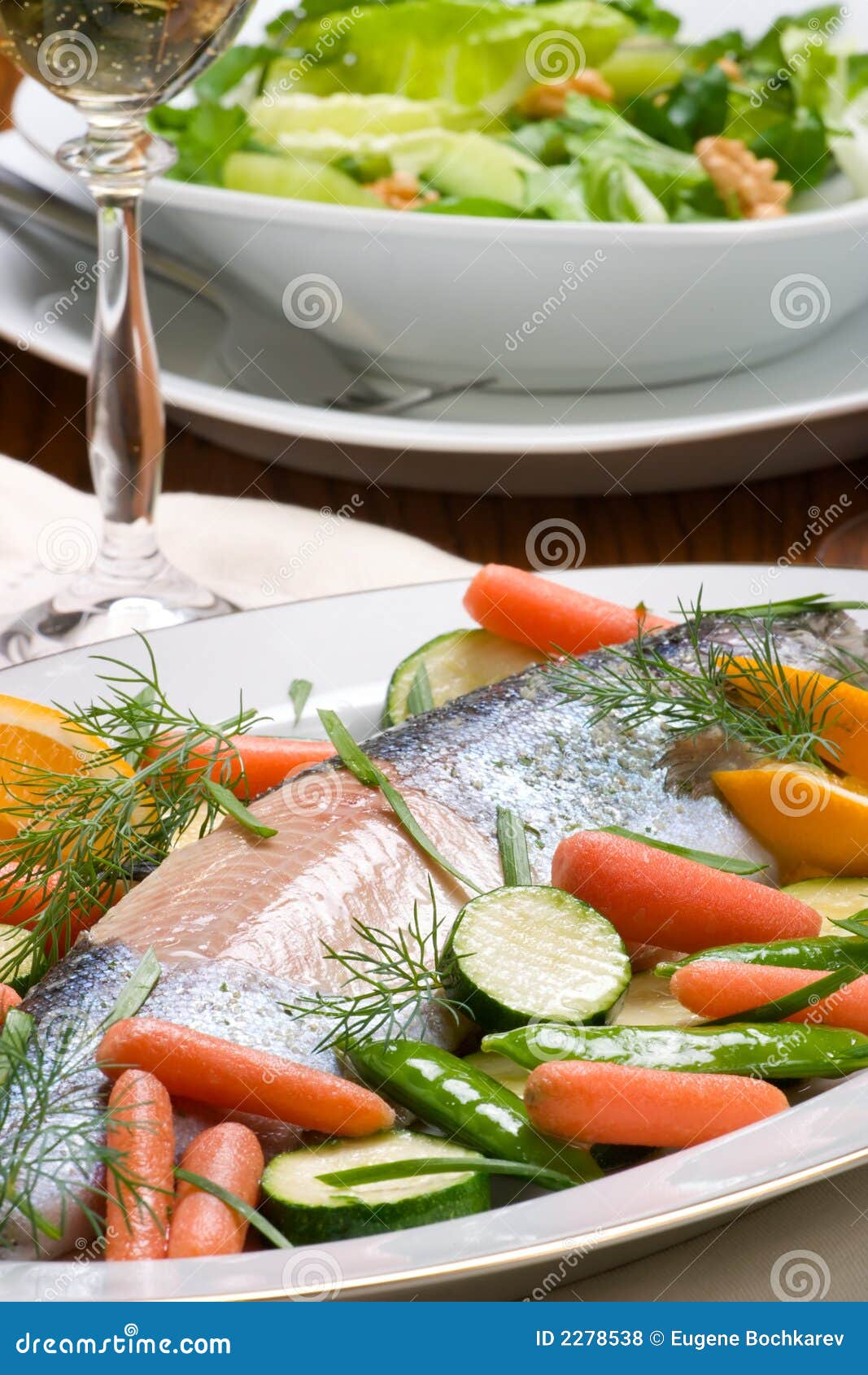Trout dinner stock photo. Image of lemon, lunch, pepper - 2278538