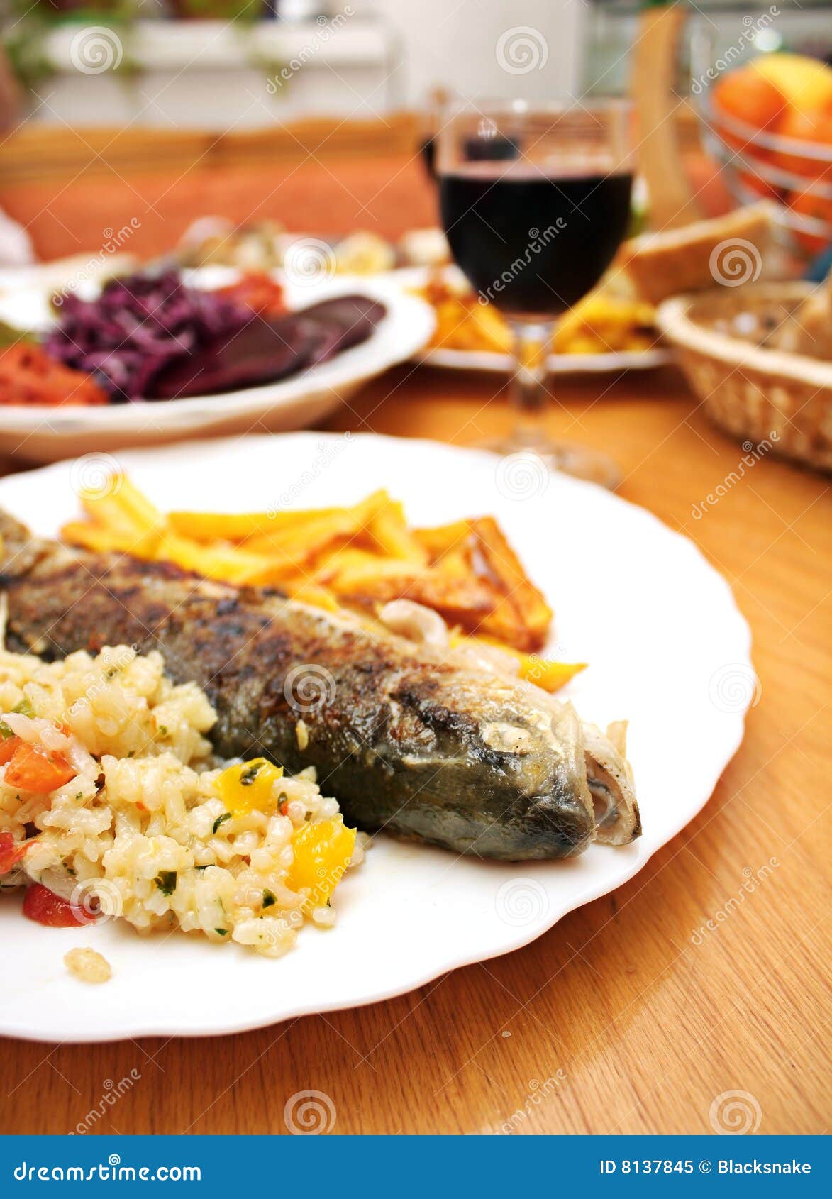 Trout fish lunch delicious stock image. Image of trout - 8137845
