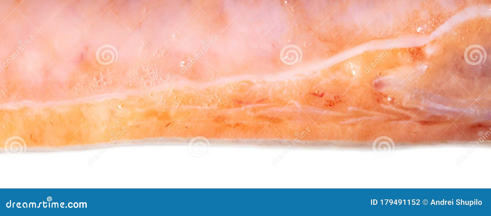 Trout Fish Meat on White Background Stock Photo - Image of food, cook ...