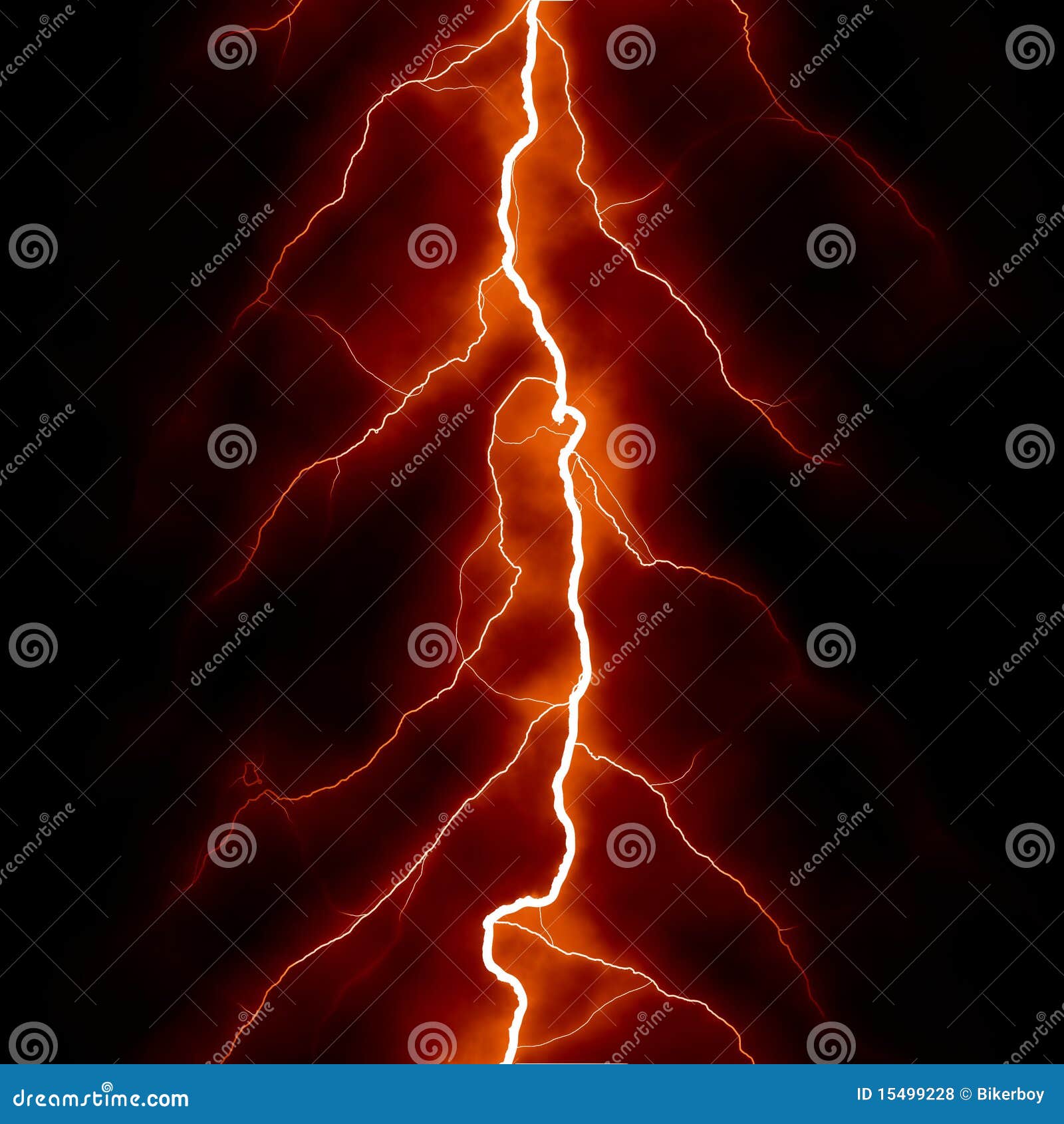 Trovão Vermelho Fotos de Stock Royalty Free - Imagem: 15499228