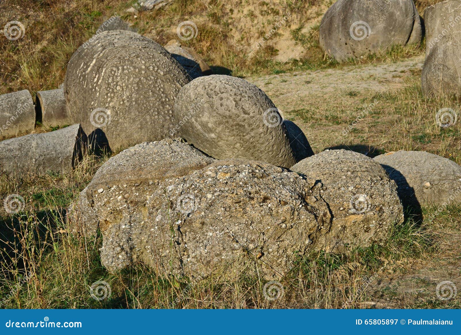 The Trovants of Costesti, Romania Stock Image - Image of cement ...