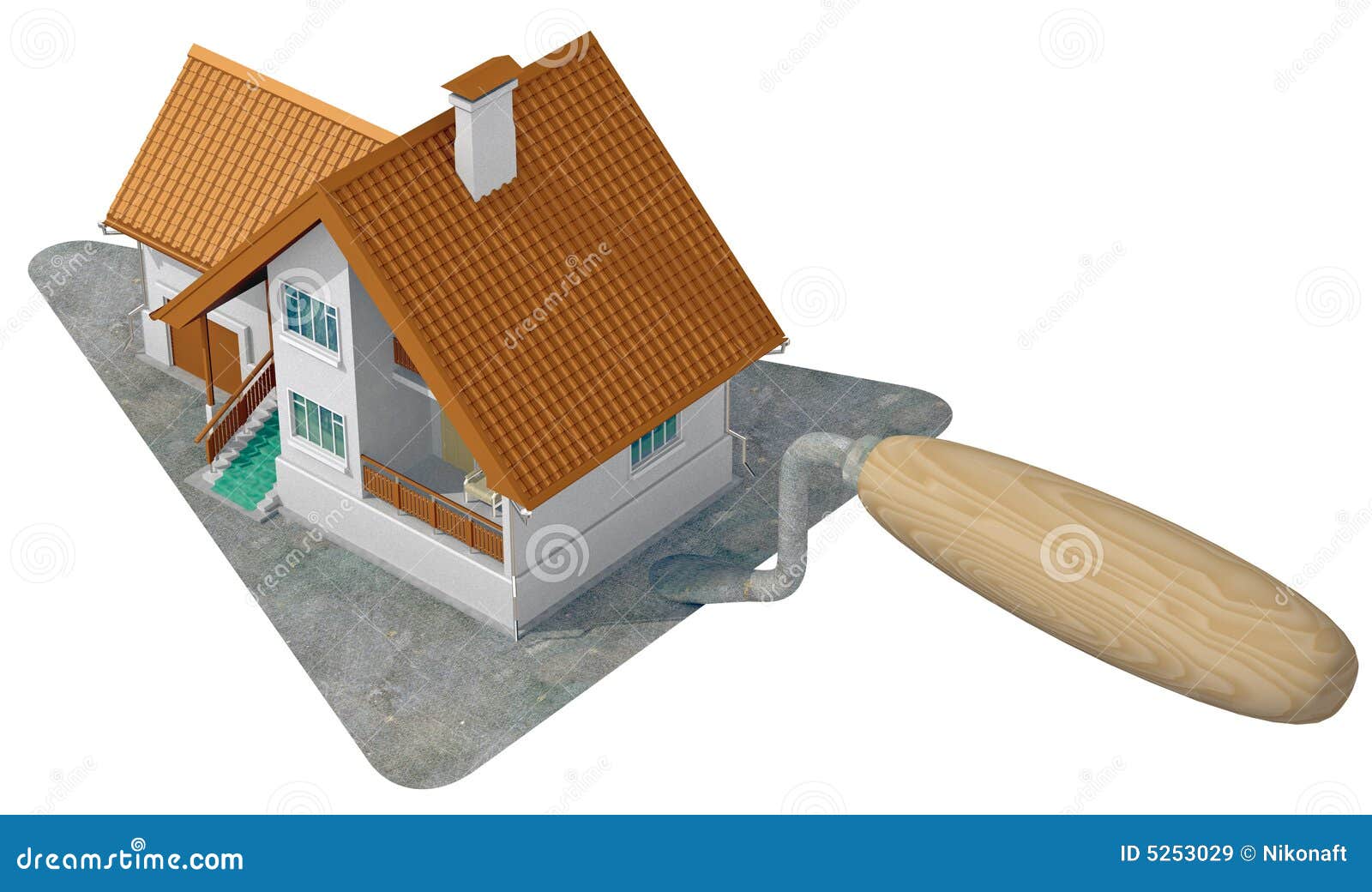 Bricklayers Trowel - Set Of Red Construction Tools - Instruments ...