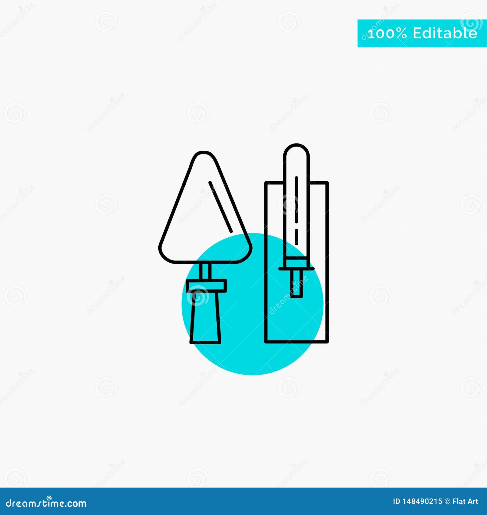 Trowel, Brickwork, Construction, Masonry, Tool Turquoise Highlight ...