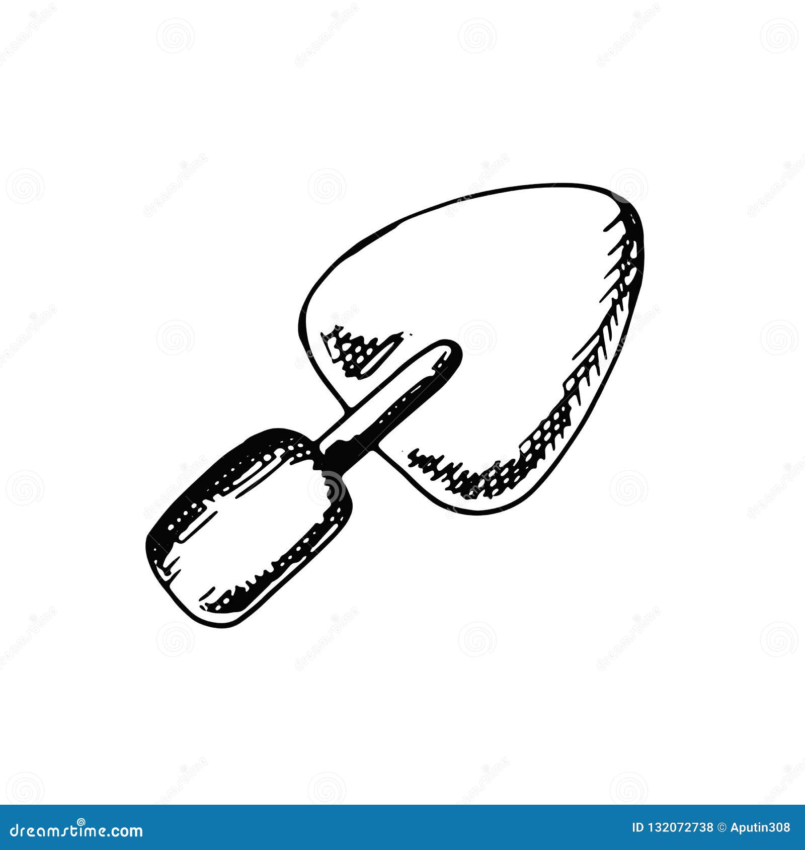 Trowel Construction Tool Silhouette Vector Icon. Isolated Object Stock ... Trowel Construction Tool Silhouette Vector Icon. Isolated Object Stock ...