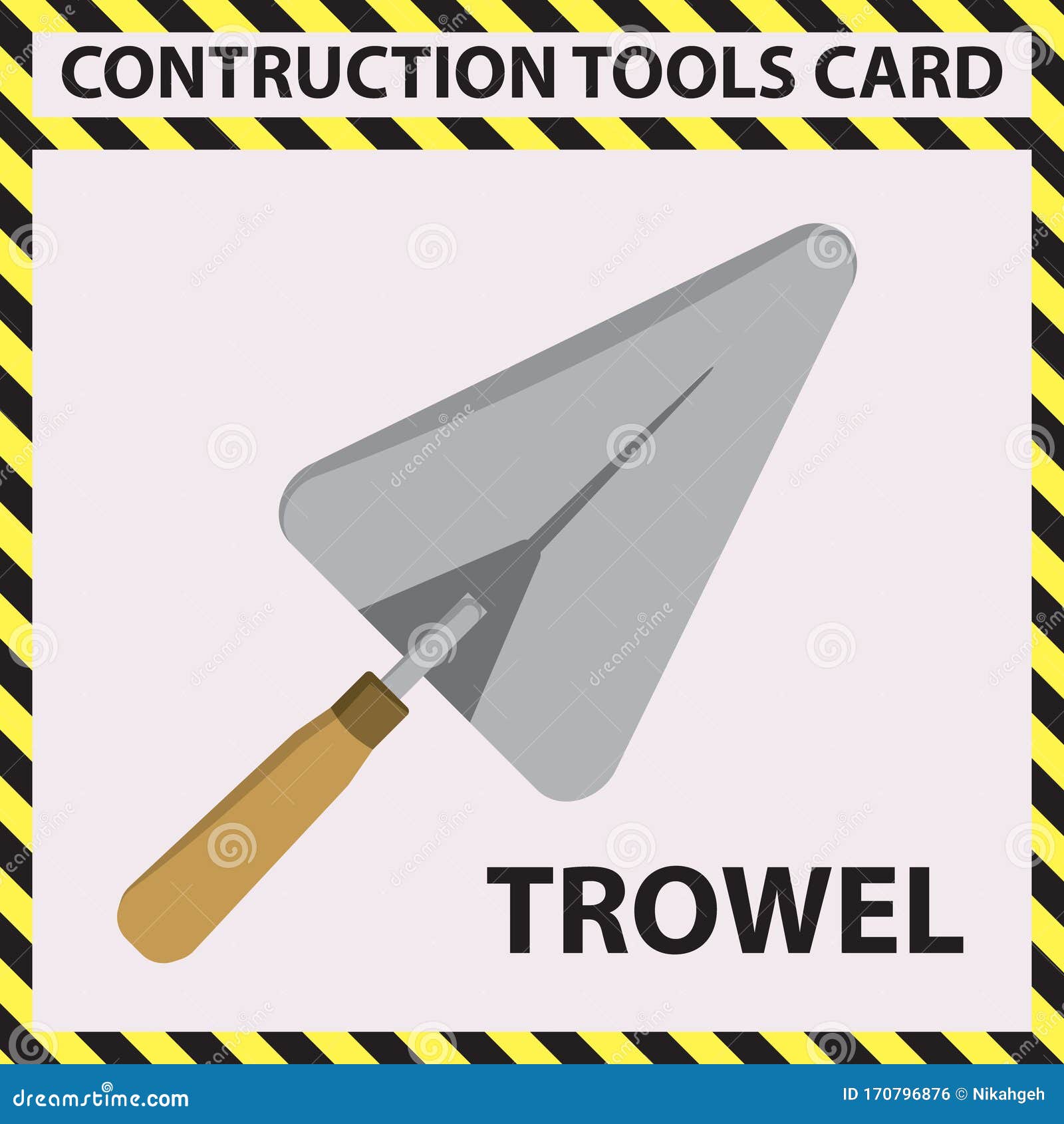 Trowel Construction Pain Plastering Tool Cartoon Vector | CartoonDealer ...
