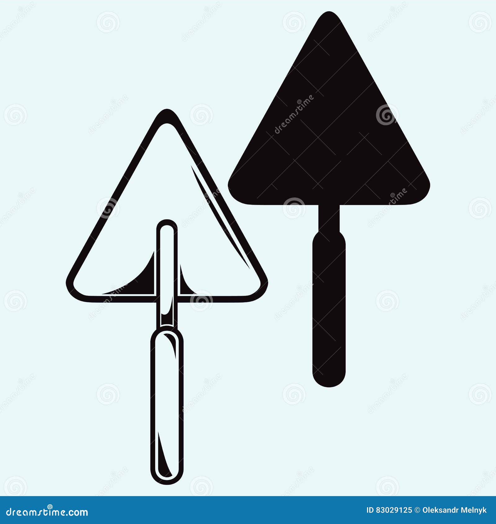 Bricklayers Trowel - Set Of Red Construction Tools - Instruments ...