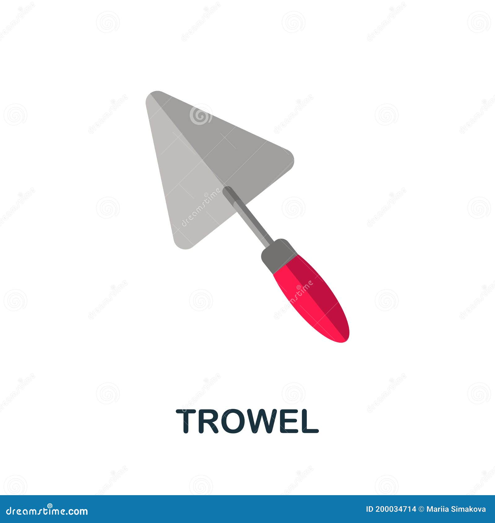Trowel Icon. Simple Element from Construction Collection. Creative ...