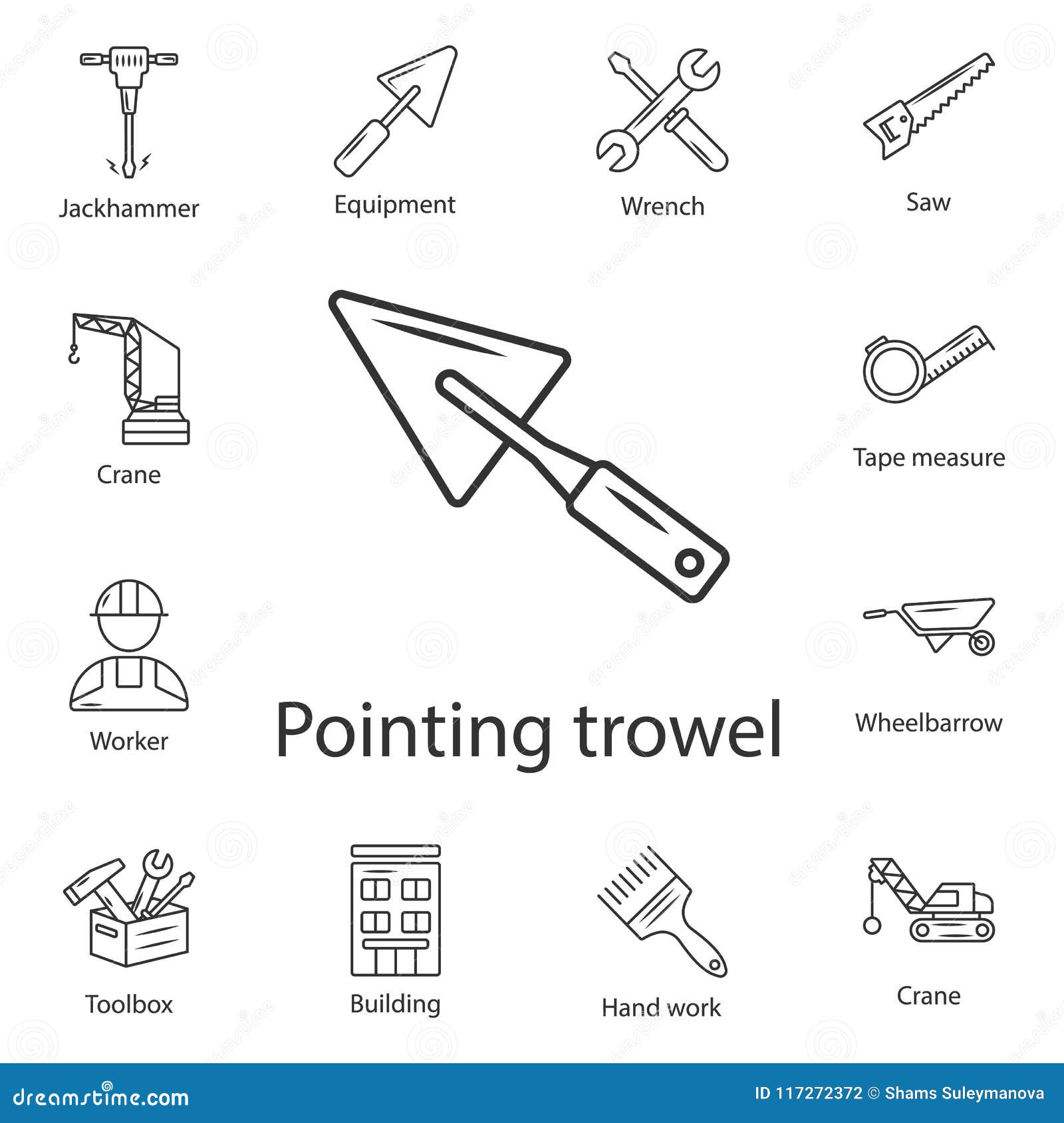 Trowel Icon. Simple Element Illustration. Trowel Symbol Design from ...
