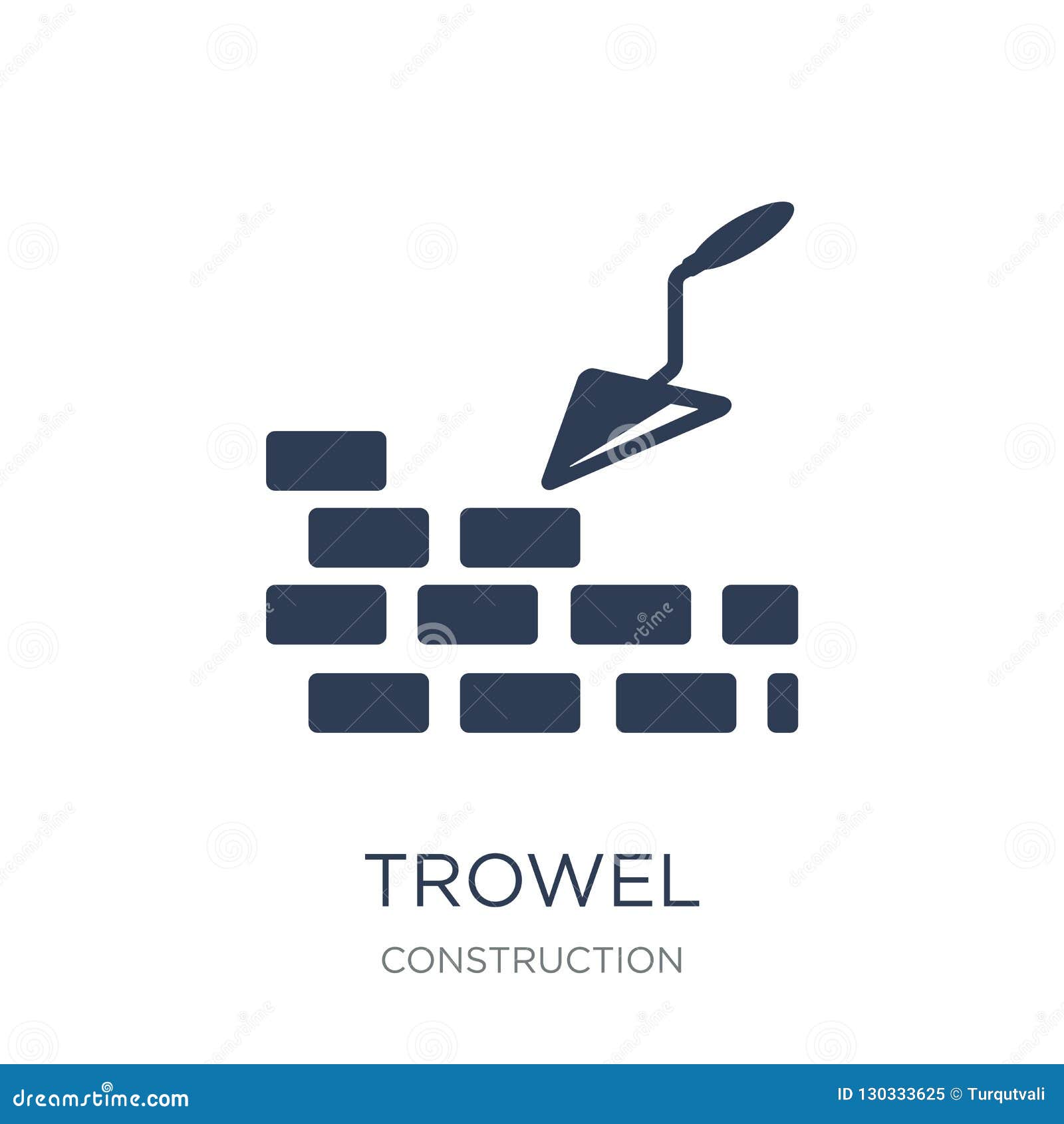 Trowel Icon. Trendy Flat Vector Trowel Icon on White Background Stock ...