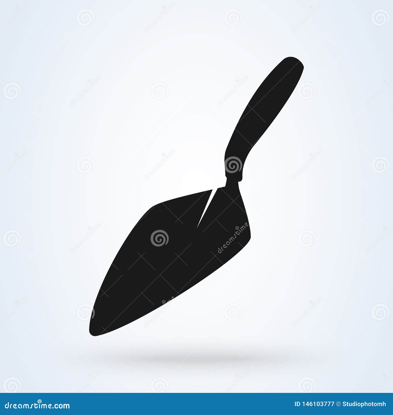 Trowel Icon. Vector Concept Illustration for Design Stock Vector ...