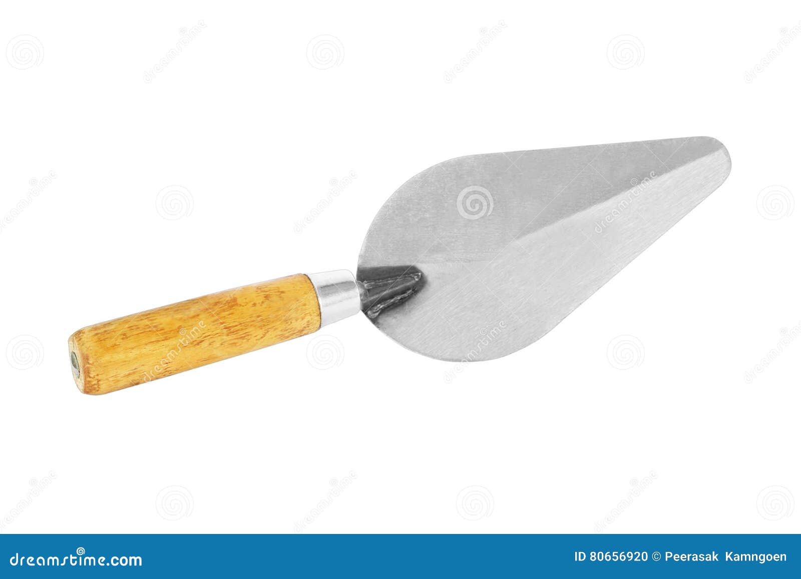 Trowel on Isolated White Background Stock Photo - Image of plastic ...