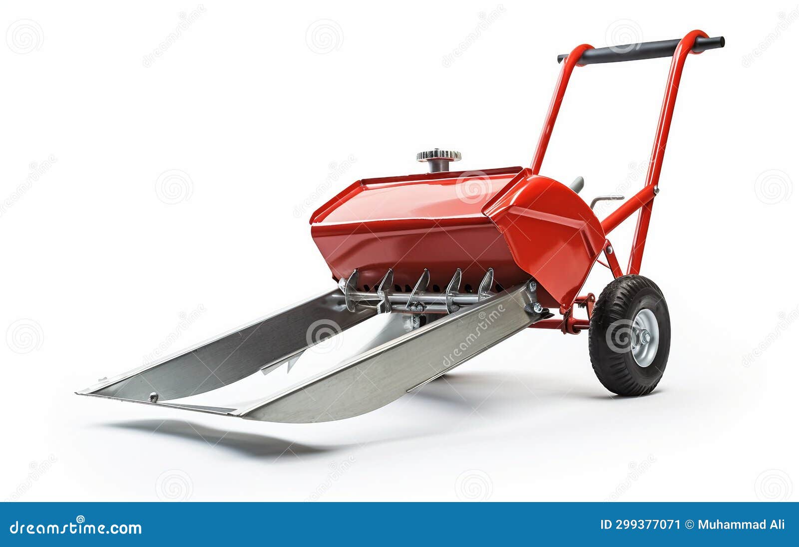 Trowel Machine on White Background Stock Illustration - Illustration of ...