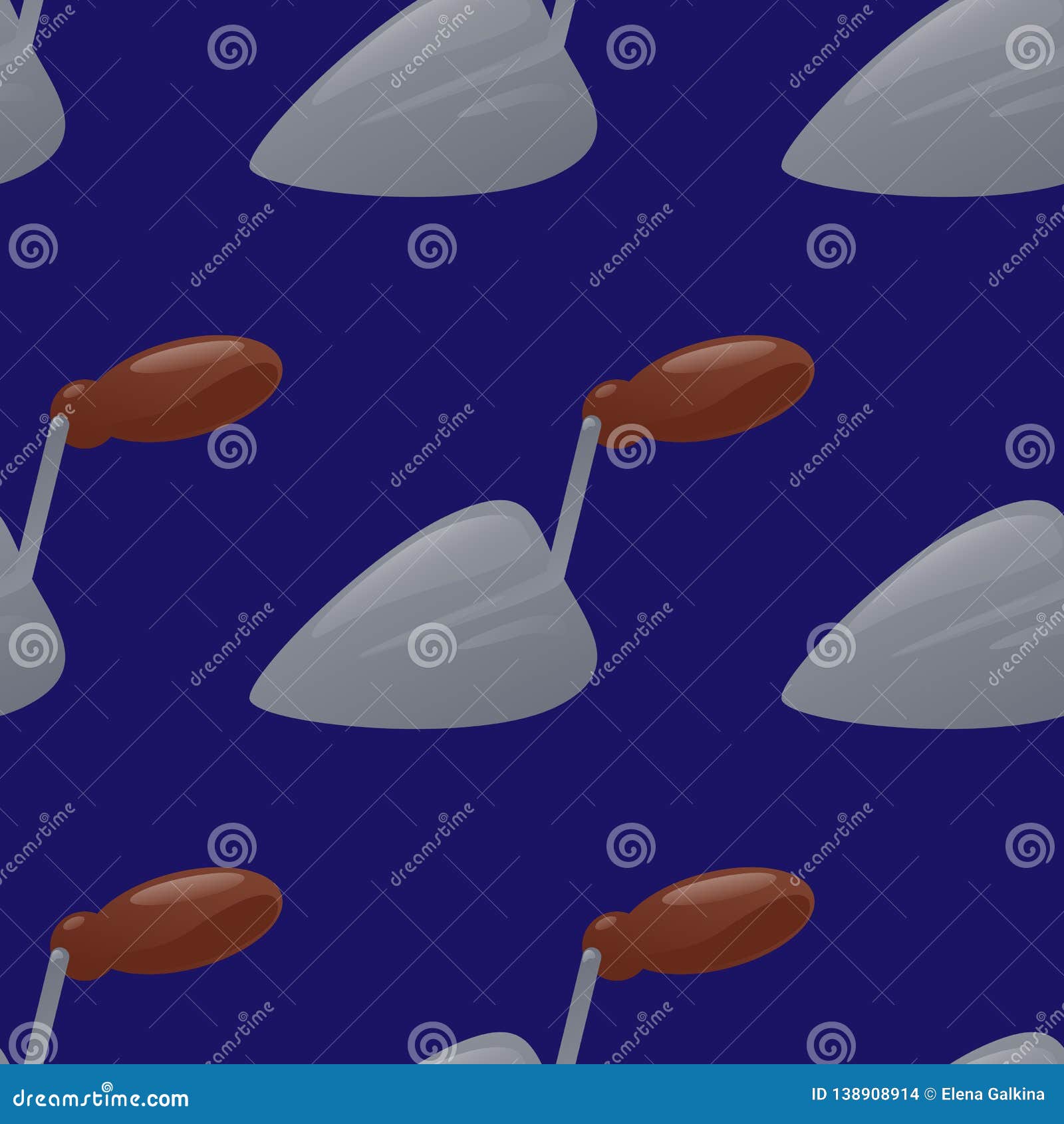 Trowel seamless pattern stock vector. Illustration of isolated - 138908914