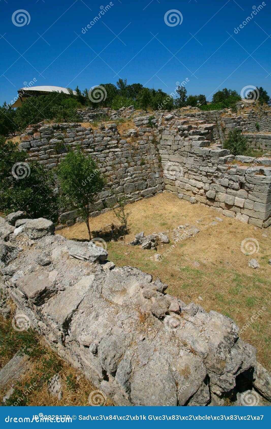 Troy Ancient City stock photo. Image of wall, trojan - 20828170