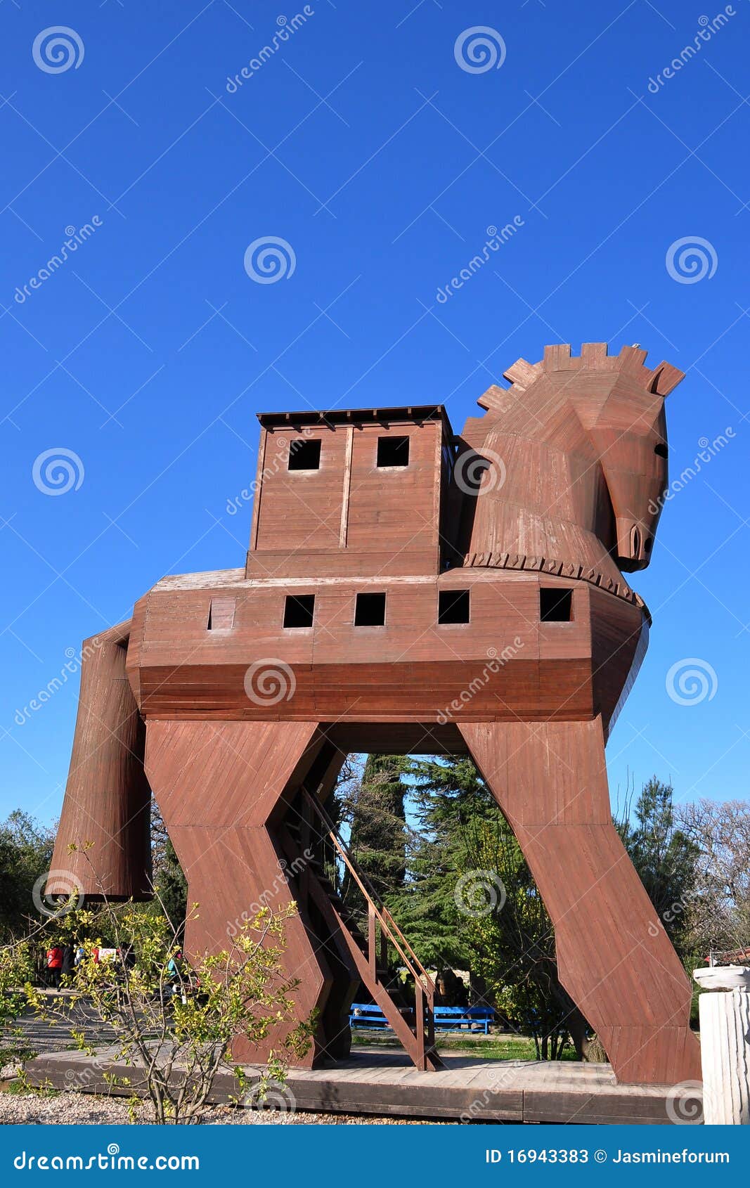 Troy in Turkey - Trojan Horse Stock Image - Image of adobe, ilium: 16943383