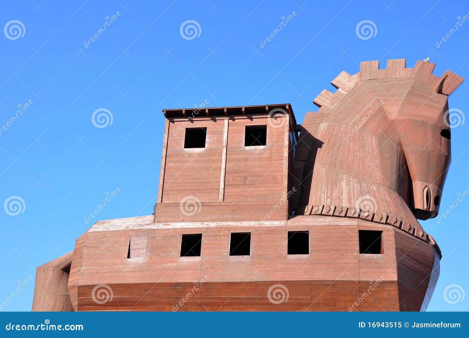 Troy in Turkey - Trojan Horse Stock Image - Image of iliad, agamemnon ...