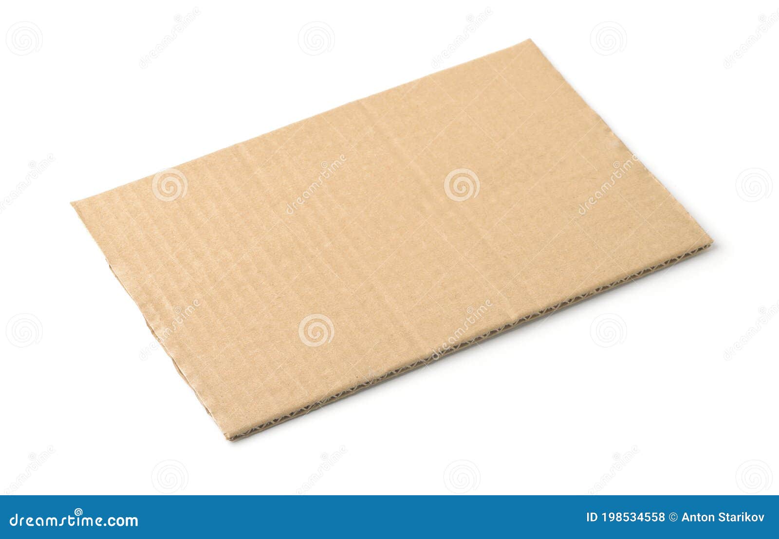 Trozo De Cartón Rectangular De Color Marrón Foto de archivo - Imagen de ...