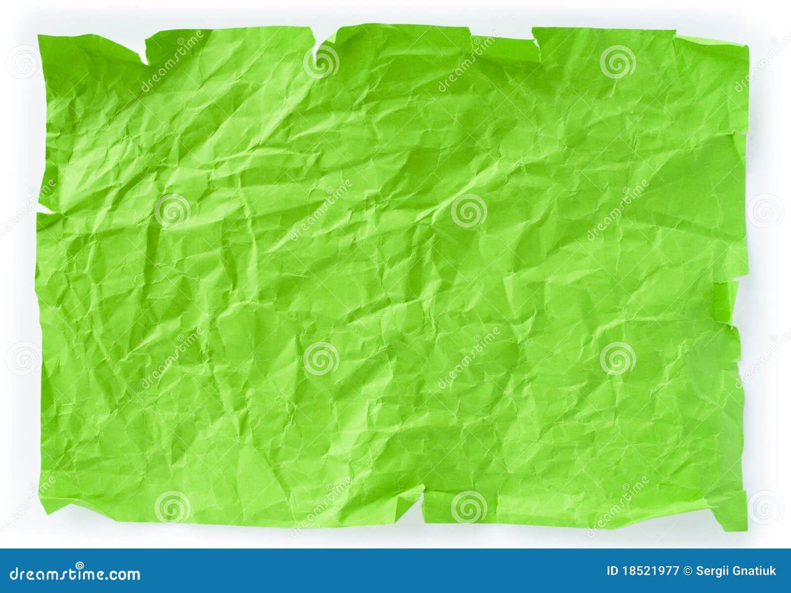 Trozo De Papel Arrugado Verde Imagen de archivo - Imagen de contexto ...