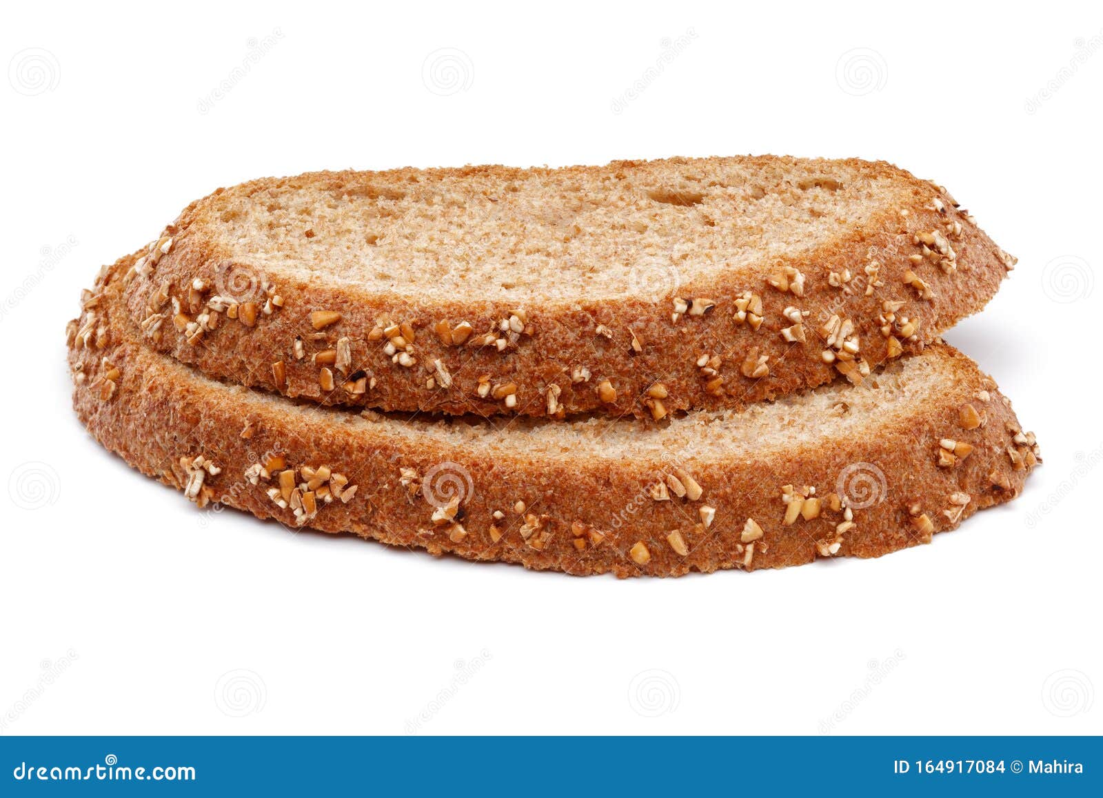 Trozos De Pan Aislados En Blanco Foto de archivo - Imagen de seco ...