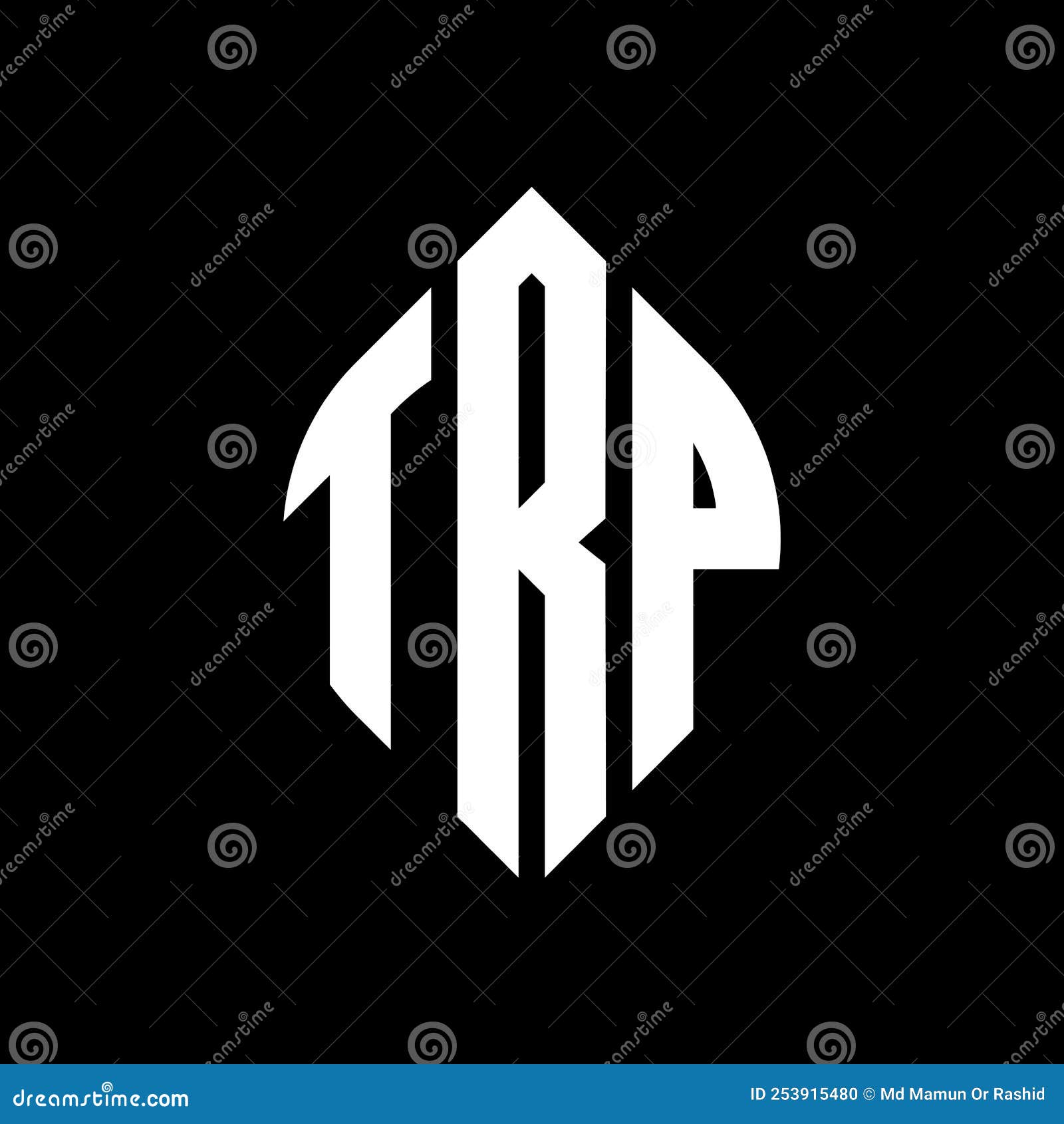 TRP Circle Letter Logo Design with Circle and Ellipse Shape. TRP ...